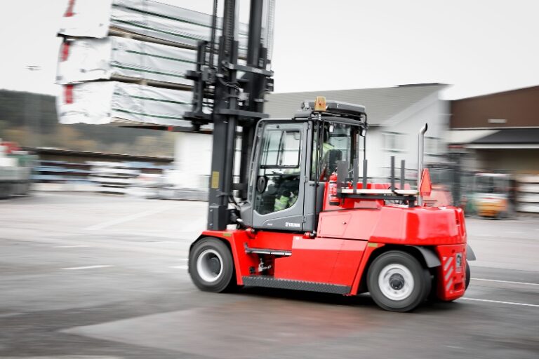 When Traveling with a Load the Load Should be Lifted? forklift carpet spike